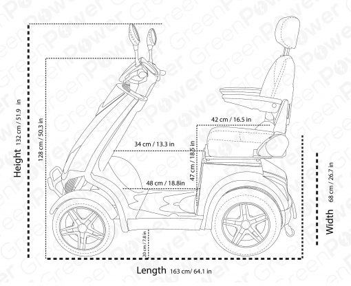 Electric Mobility Scooter BL800 - Green Power