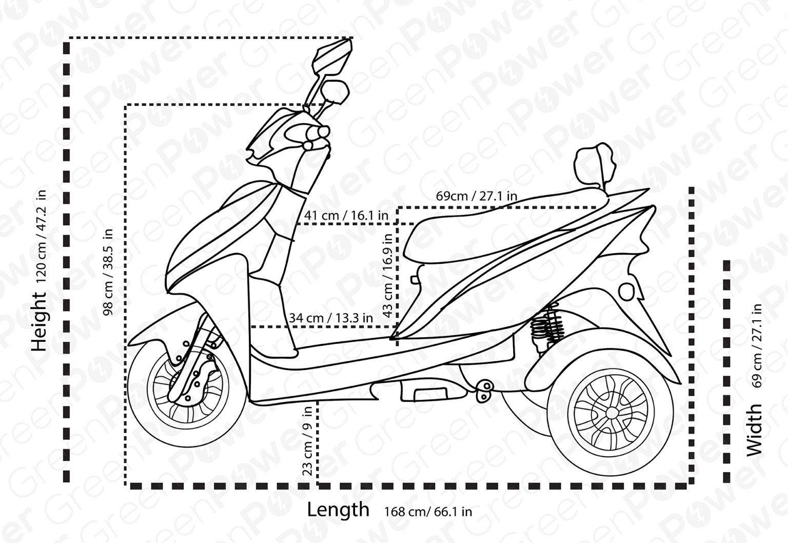 Electric Mobility Scooter Beast - Green Power